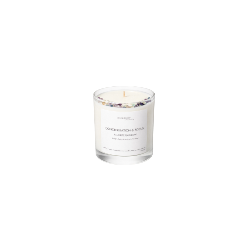 Rainbow Fluorite Crystal Infused Scented Candle Concentration & Focus ...